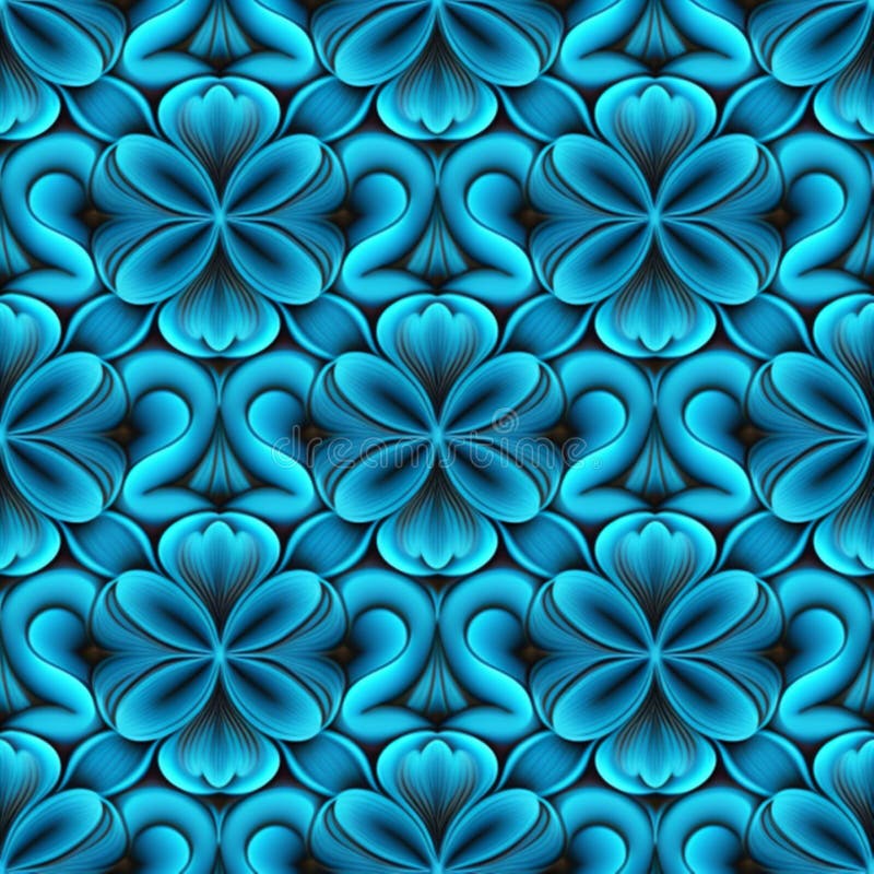 Blue Modern Pattern in Graphic Design Stock Illustration - Illustration ...