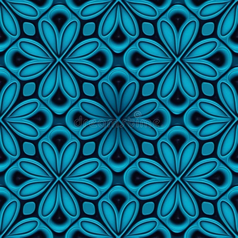 Blue Modern Pattern in Graphic Design Stock Illustration - Illustration ...