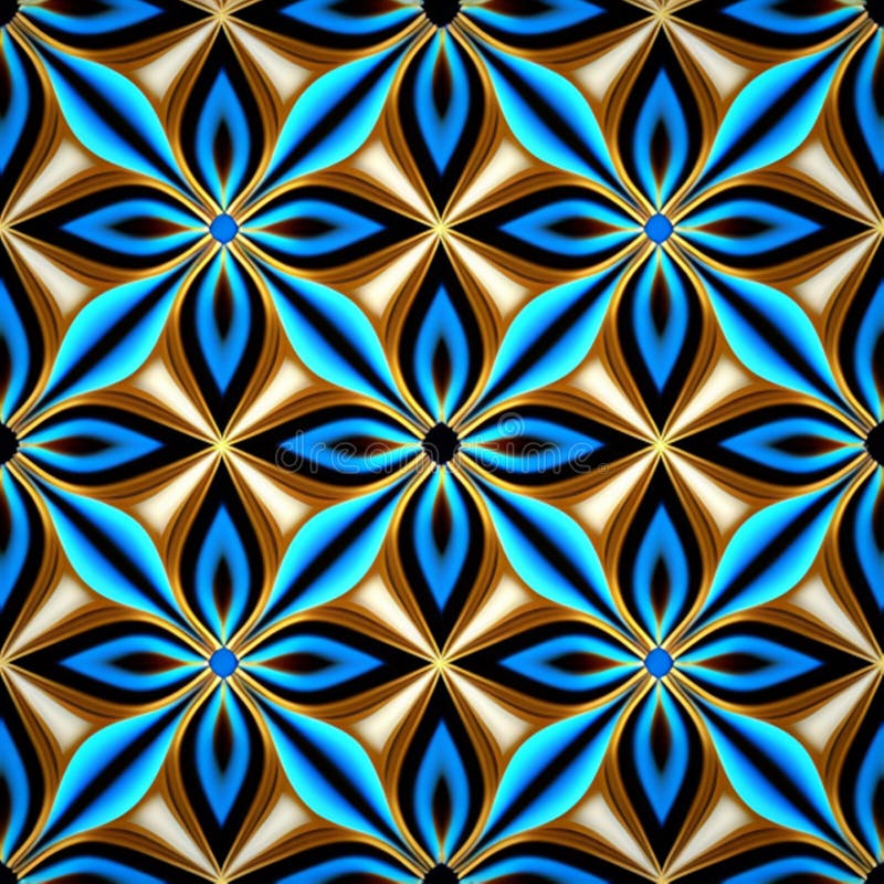 Blue Modern Pattern in Graphic Design Stock Illustration - Illustration ...