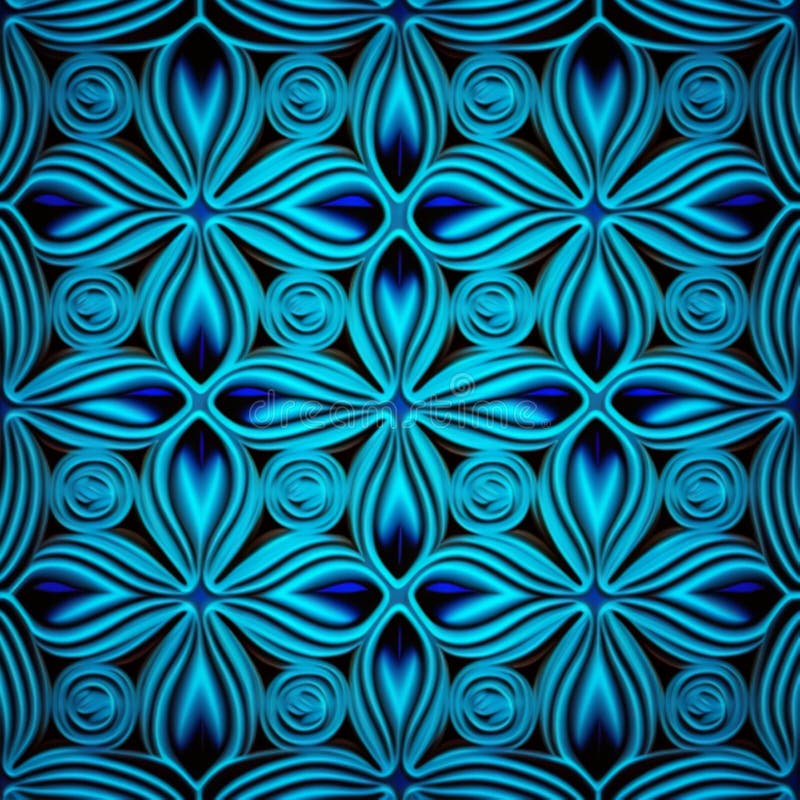 Blue Modern Pattern in Graphic Design Stock Illustration - Illustration ...