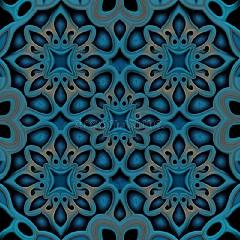 Blue Modern Pattern in Graphic Design Stock Illustration - Illustration ...