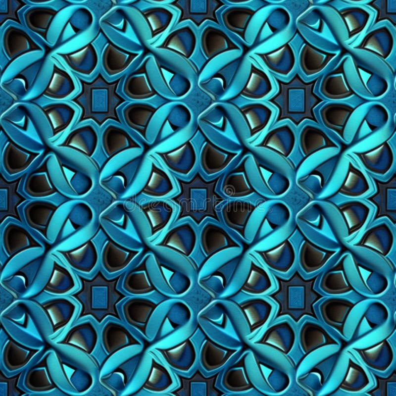 Blue Modern Pattern in Graphic Design Stock Illustration - Illustration ...
