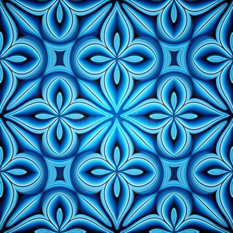 Blue Modern Pattern in Graphic Design Stock Illustration - Illustration ...