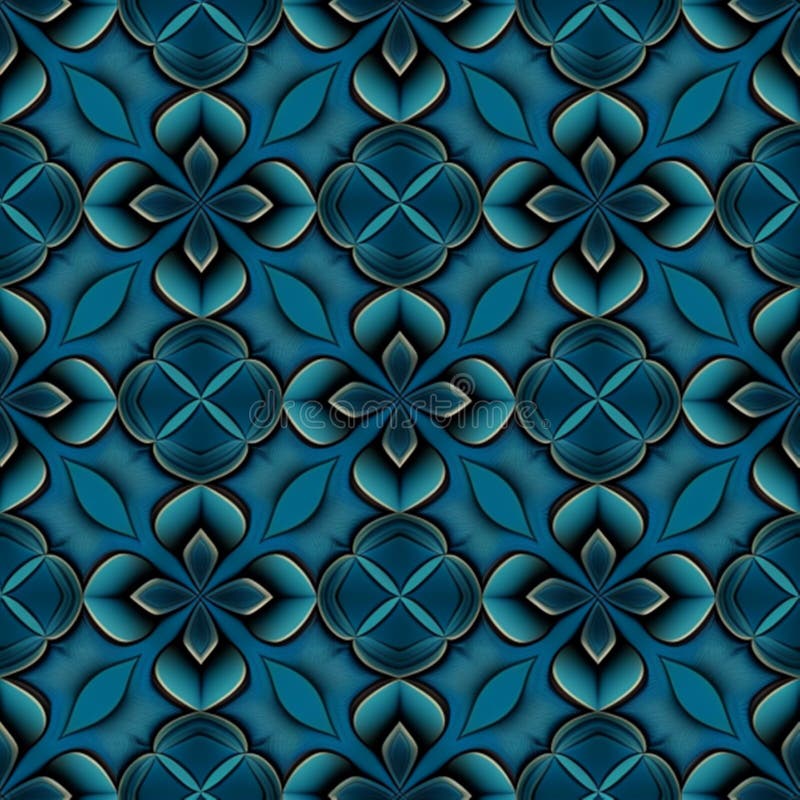 Blue Modern Pattern in Graphic Design Stock Illustration - Illustration ...