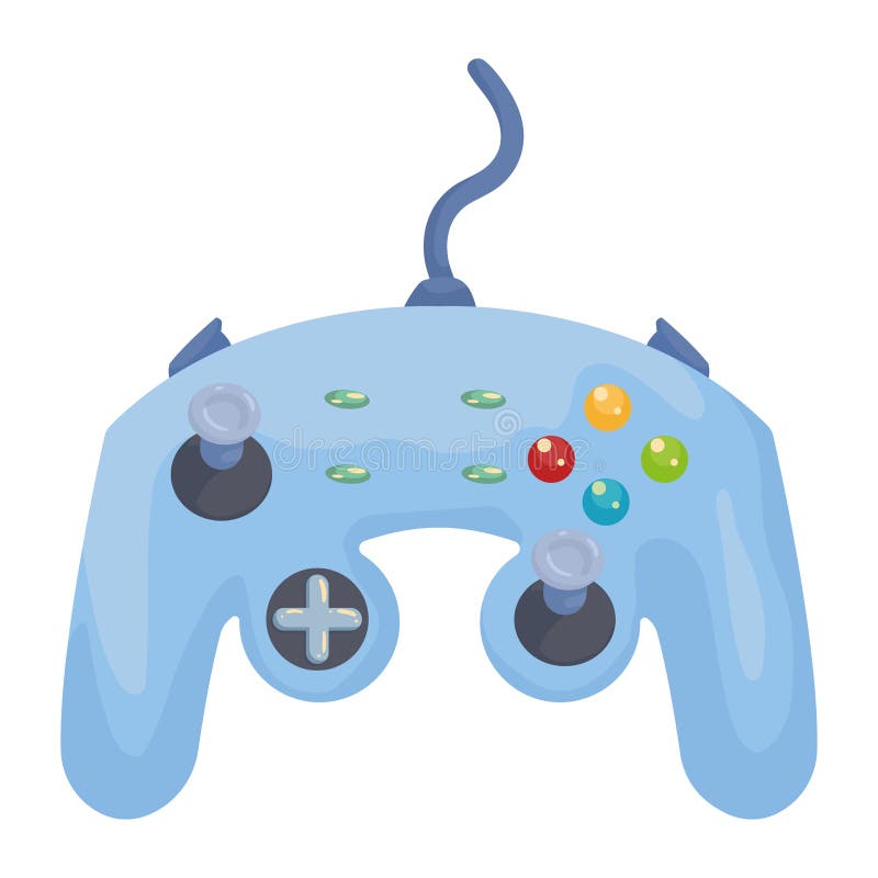 Blue Modern Video Game Control Stock Vector - Illustration of play ...