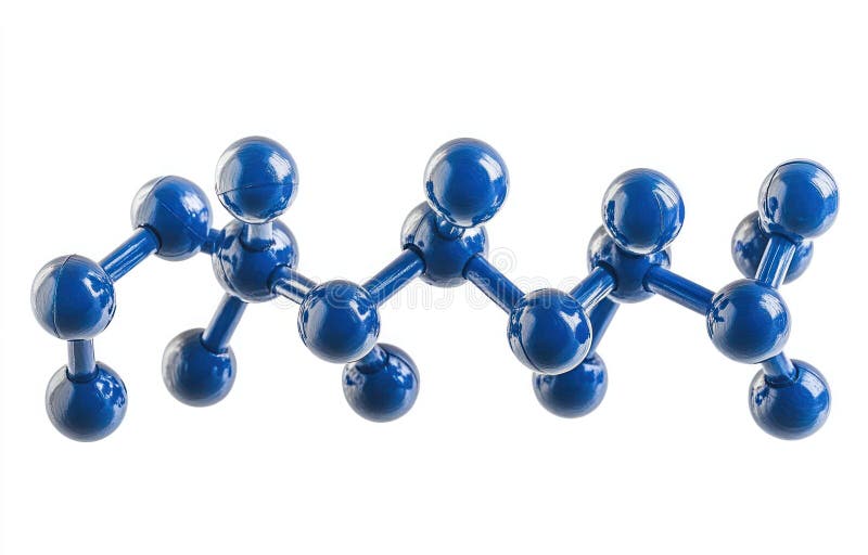 A Blue Molecule is Shown on a White Background Stock Illustration ...