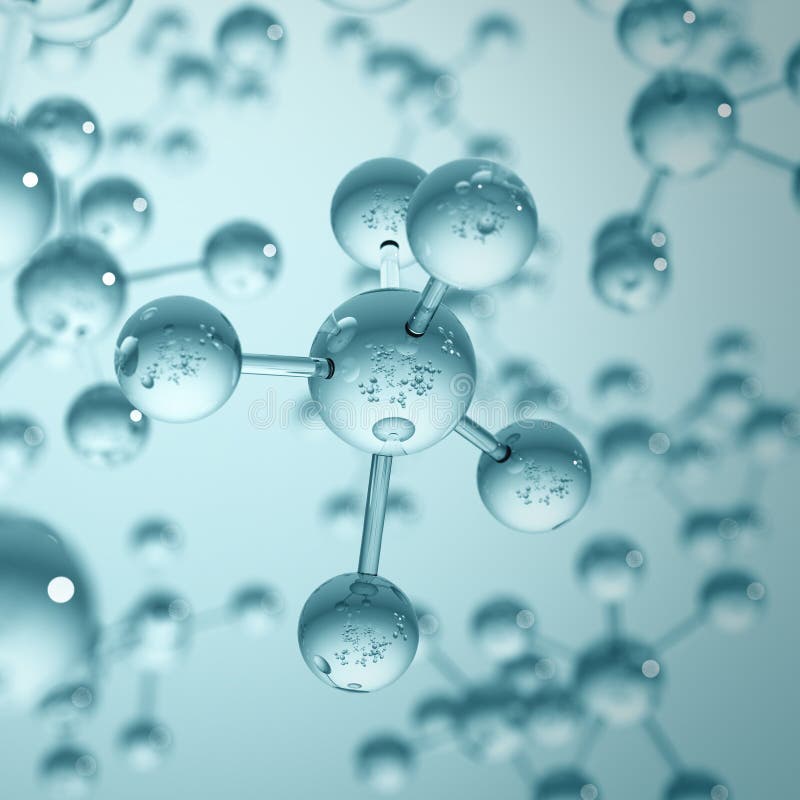 Blue molecules stock photo. Image of physics, particle - 60754008