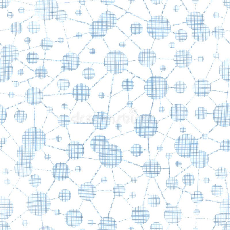 Molecular Seamless Abstract Pattern Stock Illustration - Illustration ...