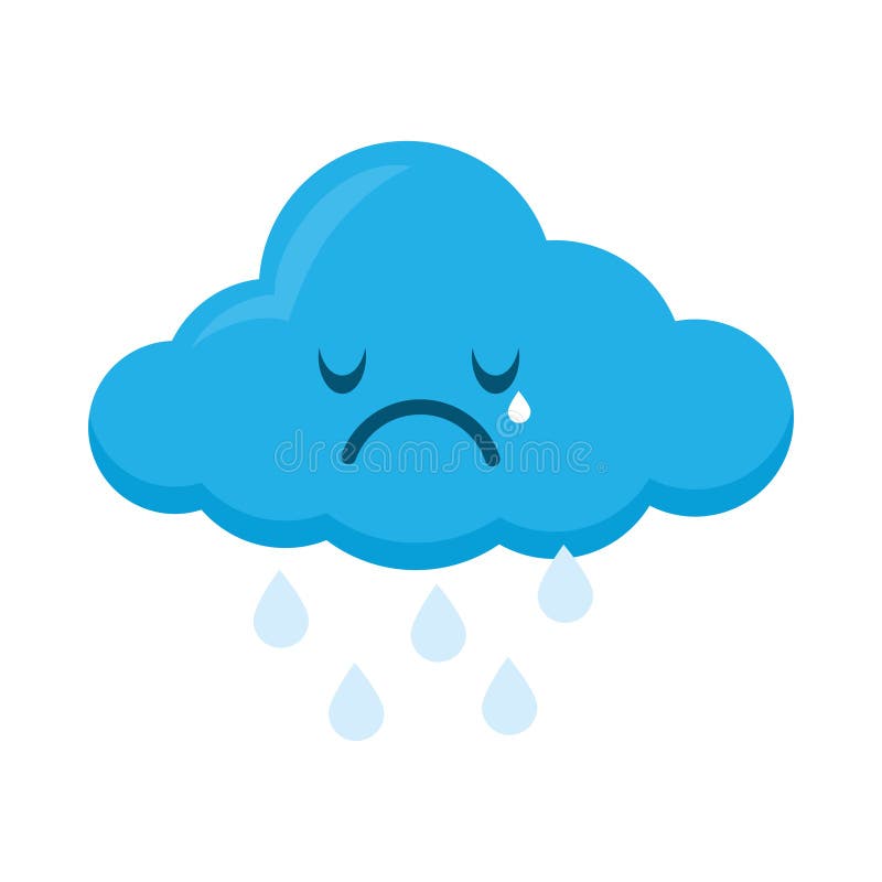 Blue monday cloud stock vector. Illustration of cloud - 299781064