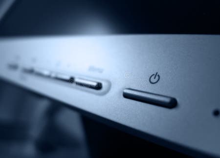 Blue Monitor stock photo. Image of screen, technology, macro - 201886