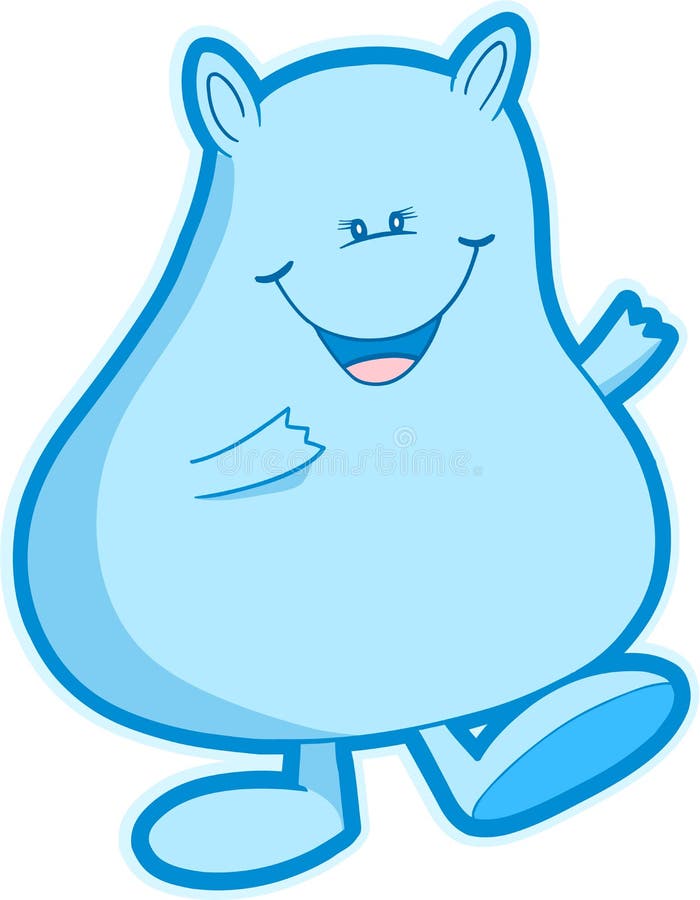 Blue Monster Vector stock vector. Illustration of cute - 5757503