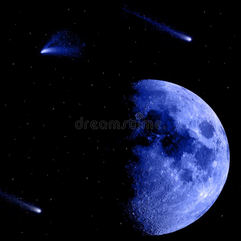 Big blue moon stock illustration. Illustration of graphicdesign - 888073