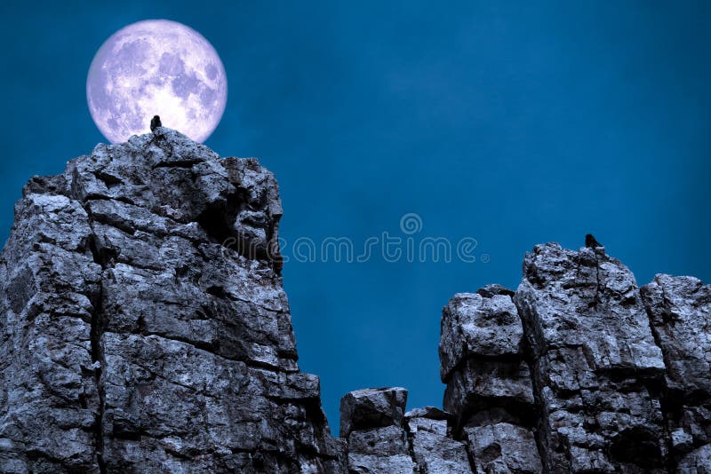 101 Cliff Full Moon Night Scene Stock Photos - Free & Royalty-Free ...
