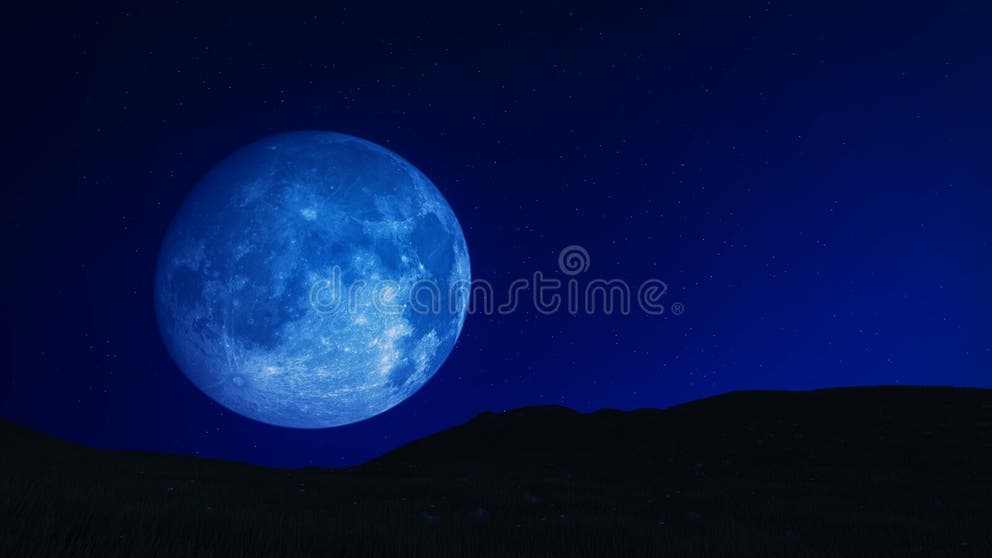 Blue Moon 01 stock image. Image of night, light, time - 49321655