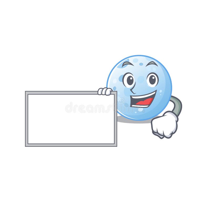Blue Moon Cartoon Character Design Style with Board Stock Vector ...