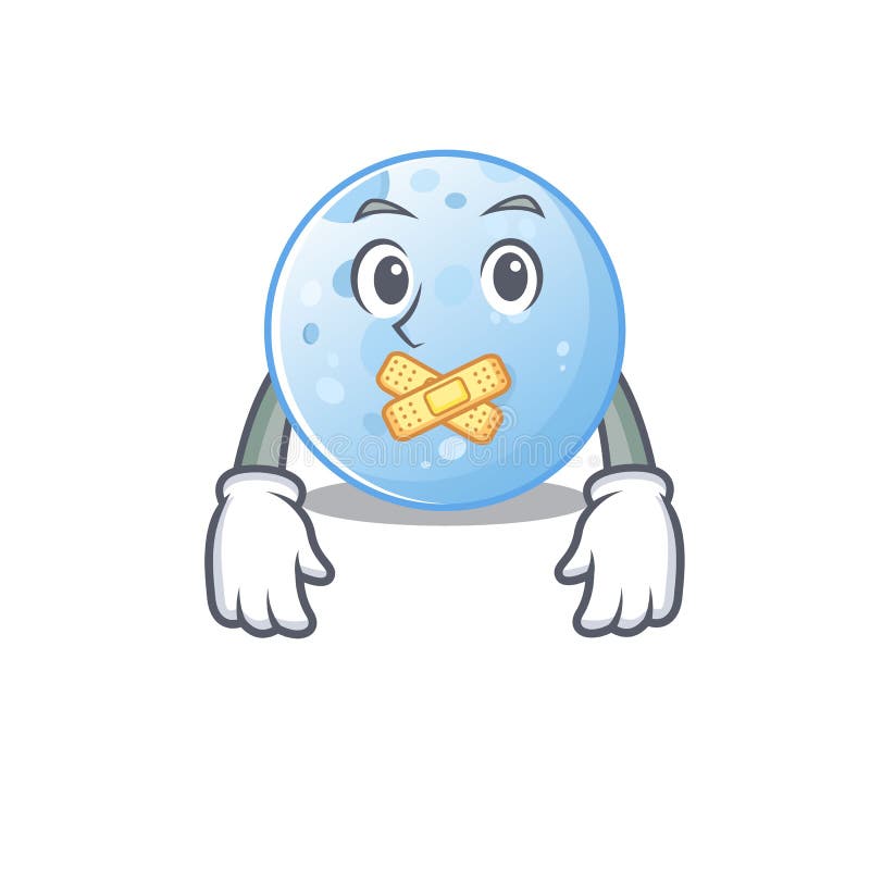 Blue Moon Cartoon Character with Various Types of Business Emoticons ...
