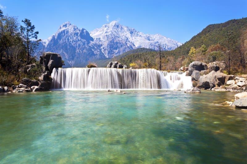 Blue Moon Valley Landscape in Mountains China. Stock Photo - Image of ...