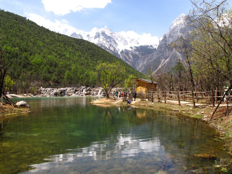 Blue Moon Valley at Lijiang Stock Image - Image of landscape, chinese ...