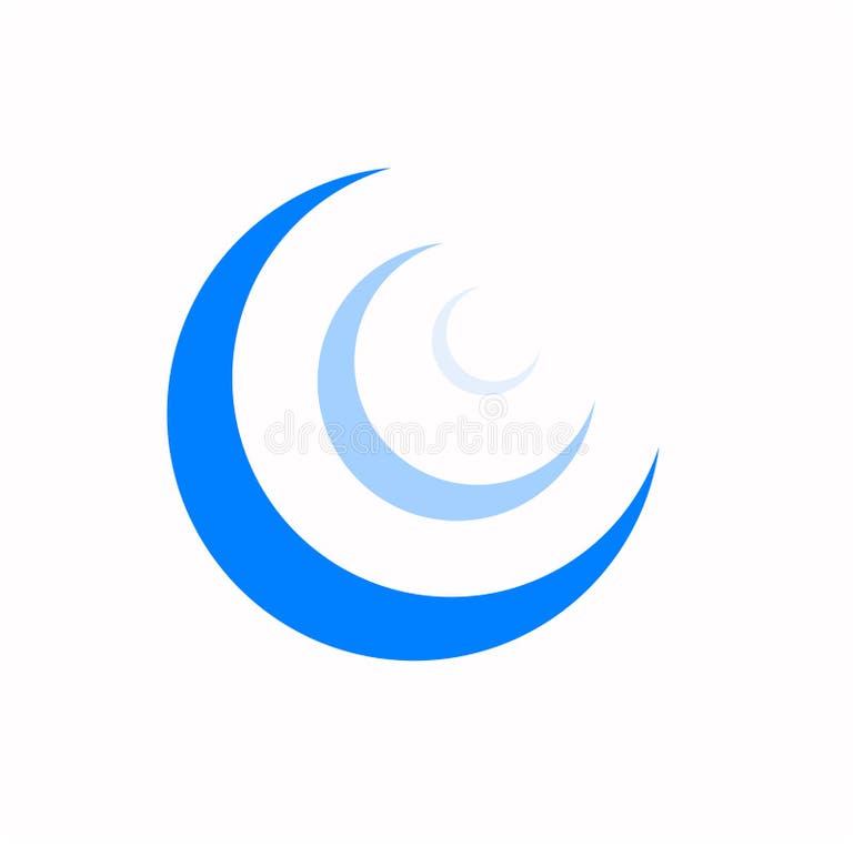 Blue Moon Vector Icon. Letter C and Blue Moon Icon Stock Illustration ...