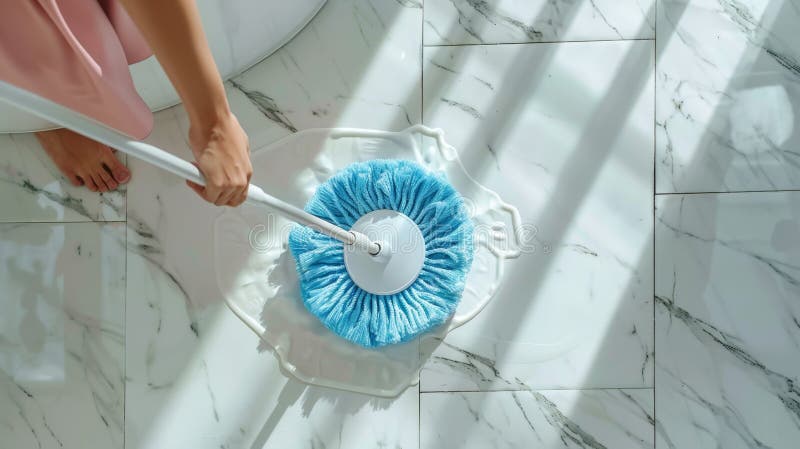 Blue Mop Marble Floor Ai Generated Stock Photos - Free & Royalty-Free ...