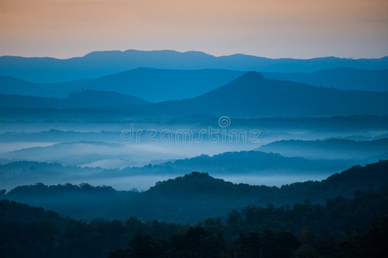 Blue Morning stock image. Image of appalachian, morning - 27411825