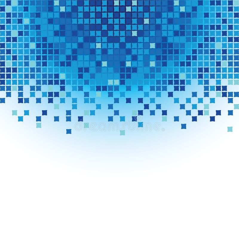 Geometric Mosaic Pattern from Blue Triangle Stock Vector - Illustration ...