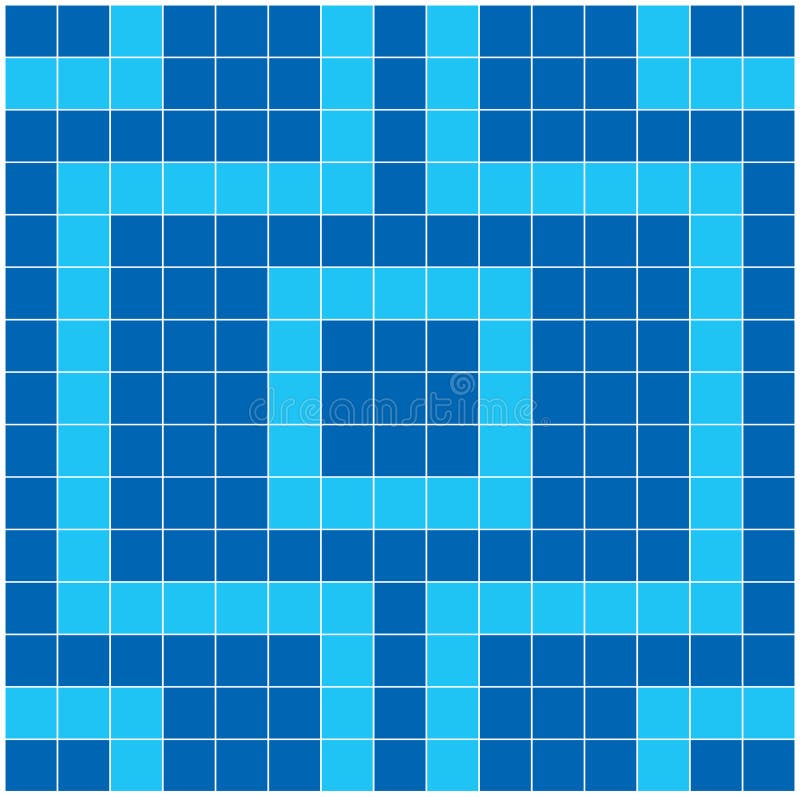 Blue Mosaic stock vector. Illustration of chequers, gradient - 4933397
