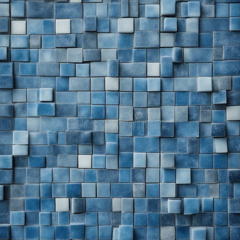 Blue Mosaic Background Blue Tile Background with a Patchwork and a ...
