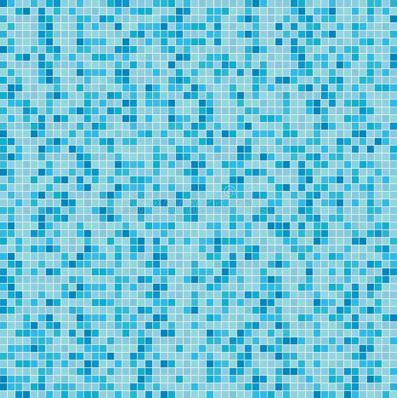 Blue Mosaic Background (Vector) Stock Vector - Illustration of ...