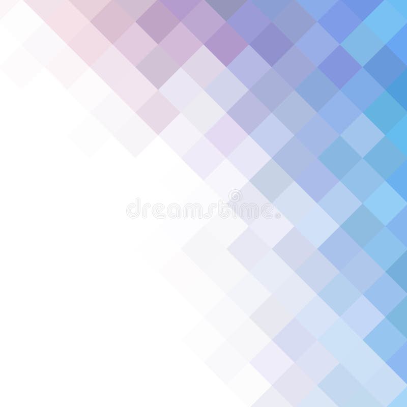 Blue Mosaic Pattern. Mosaic Color Gradient. Vector Illustration for ...
