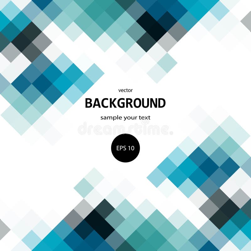 Blue Mosaic Pattern. Mosaic Color Gradient. Vector Illustration for ...