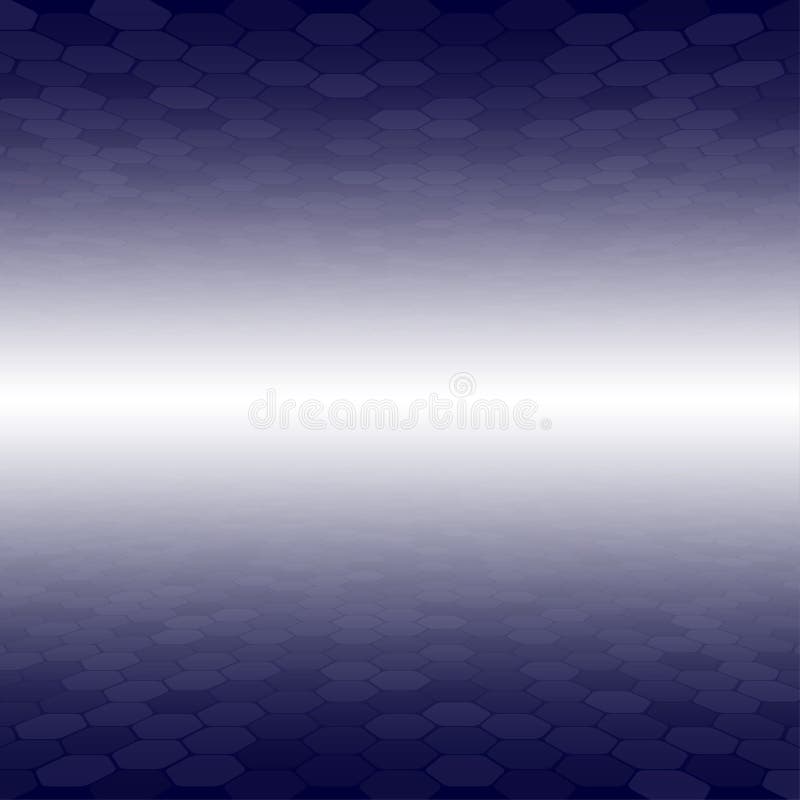 Blue Mosaic Tile Comb Background Perspective. Stock Vector ...