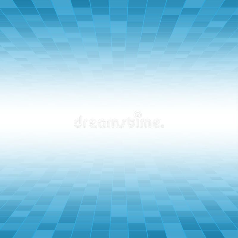 Blue Mosaic Tile Square Background. Perspective. Stock Vector ...