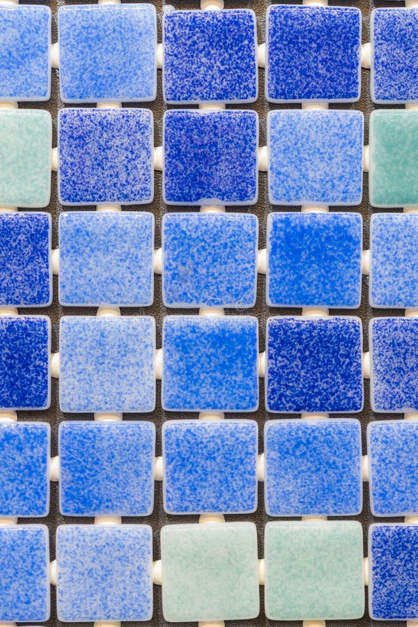 Blue Mosaic Tiles Background. Tile Texture Background of Swimming Pool ...