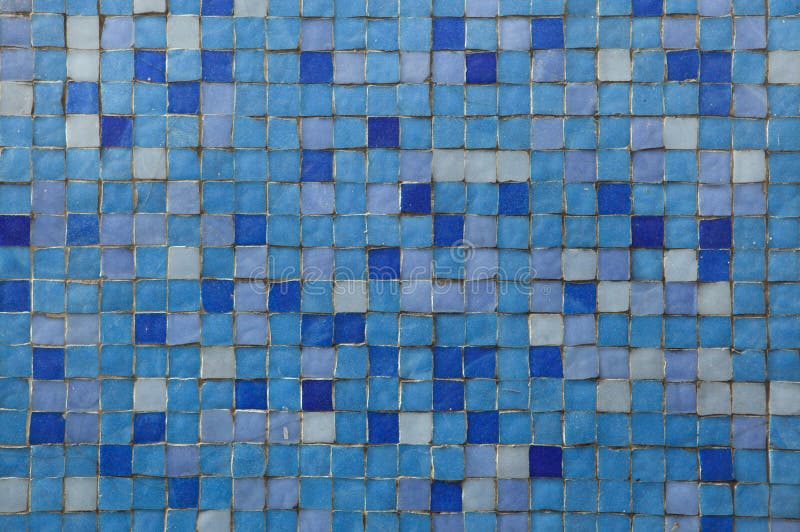 Blue mosaic tiles. stock image. Image of mosaic, detail - 116406063