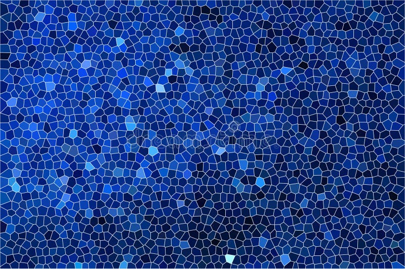 Blue Mosaic Tiles Pattern Texture Stock Illustration - Illustration of ...