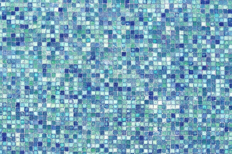 Blue Mosaic Wall Background Texture Stock Photo - Image of urban, house ...