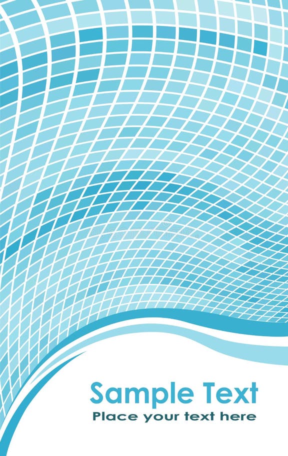 Blue Mosaic Wave Background Stock Vector - Illustration of modern ...