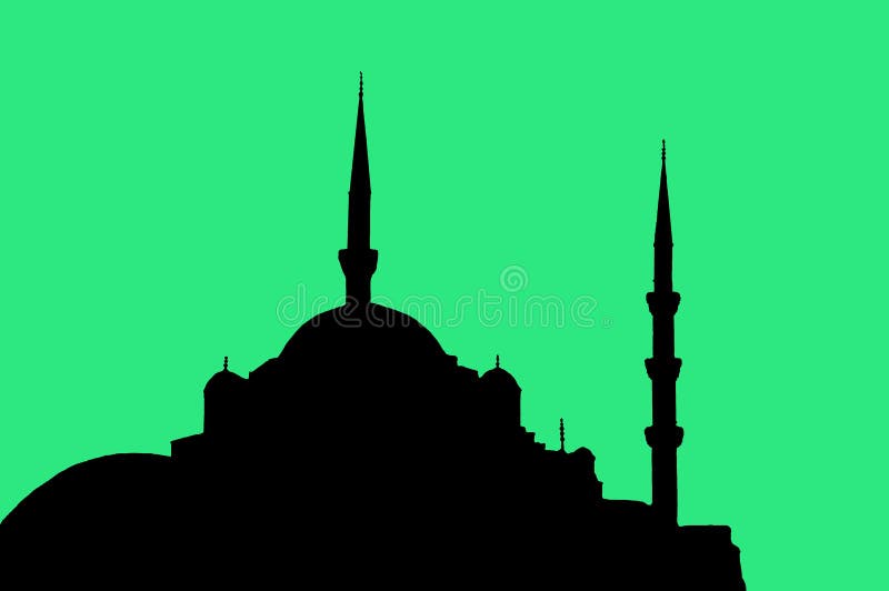Blue Mosque in Istanbul stock vector. Illustration of ottoman - 8142483