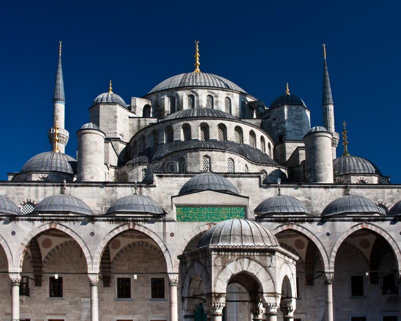 The Blue Mosque stock image. Image of stairs, blue, ceiling - 14293709