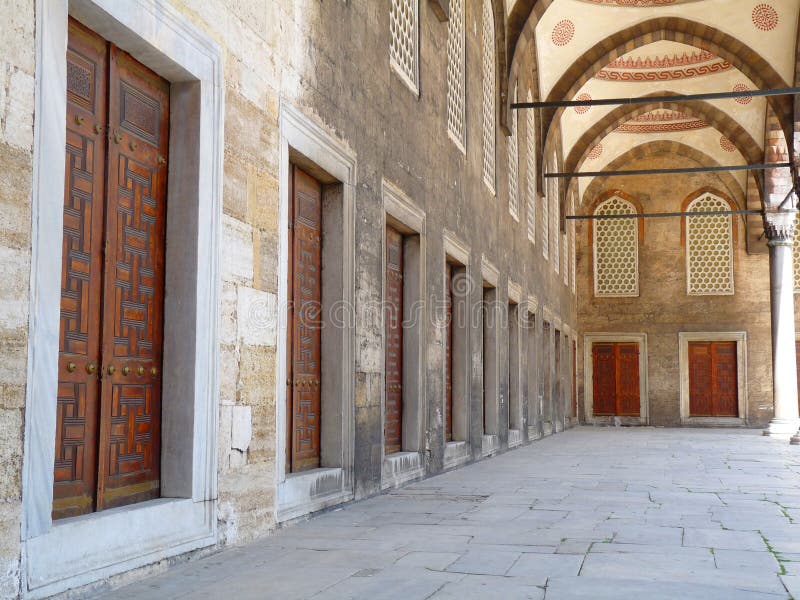 Blue Mosque Courtyard stock photo. Image of islam, sacred - 10679890