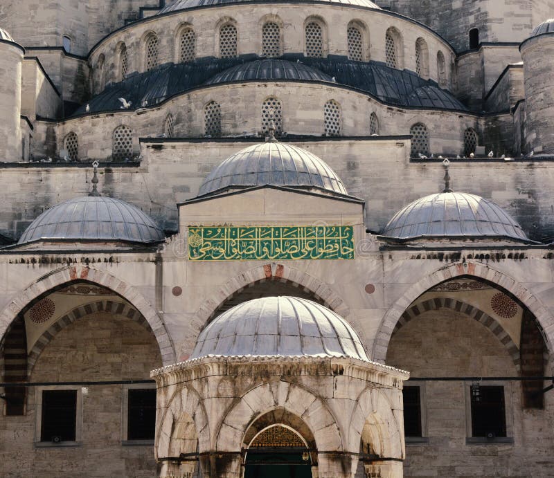 Blue Mosque Facade in Istanbul Turkey Stock Photo - Image of europe ...