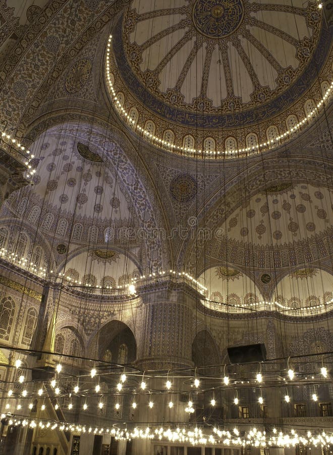 Blue Mosque Interior stock photo. Image of istanbul, architecture ...