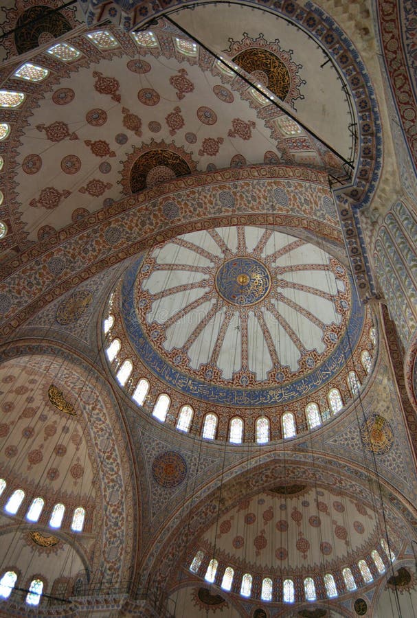 Blue Mosque Interior stock image. Image of belief, koran - 769555