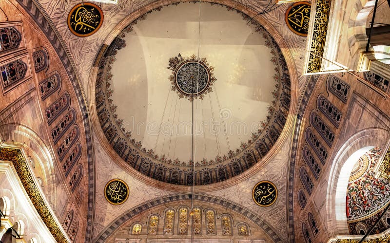 Blue Mosque interior stock photo. Image of column, arch - 67702288