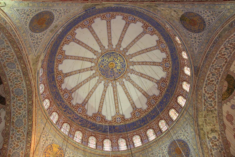 Blue Mosque Interior stock photo. Image of classic, buildings - 40652178