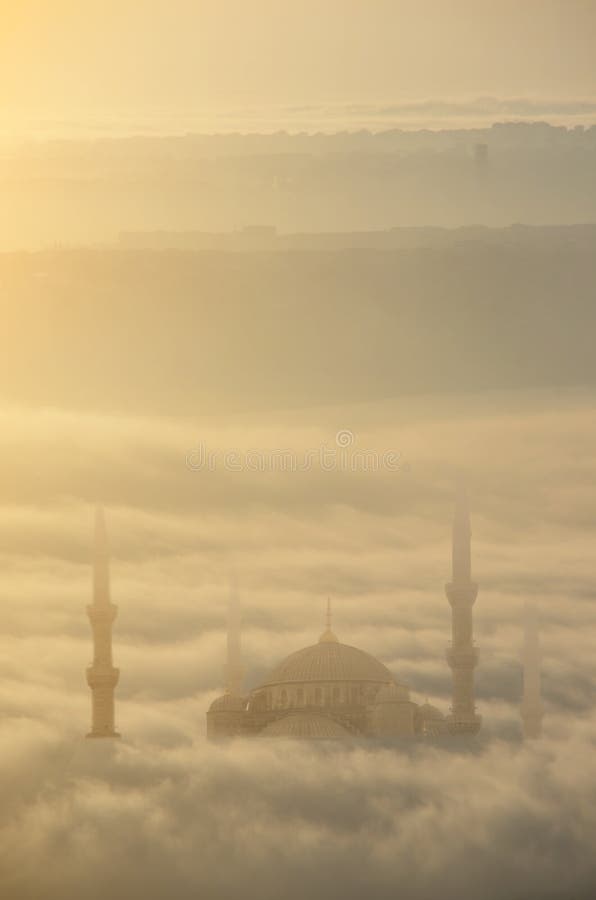 Blue Mosque Istanbul stock image. Image of aerial, minaret - 38158119