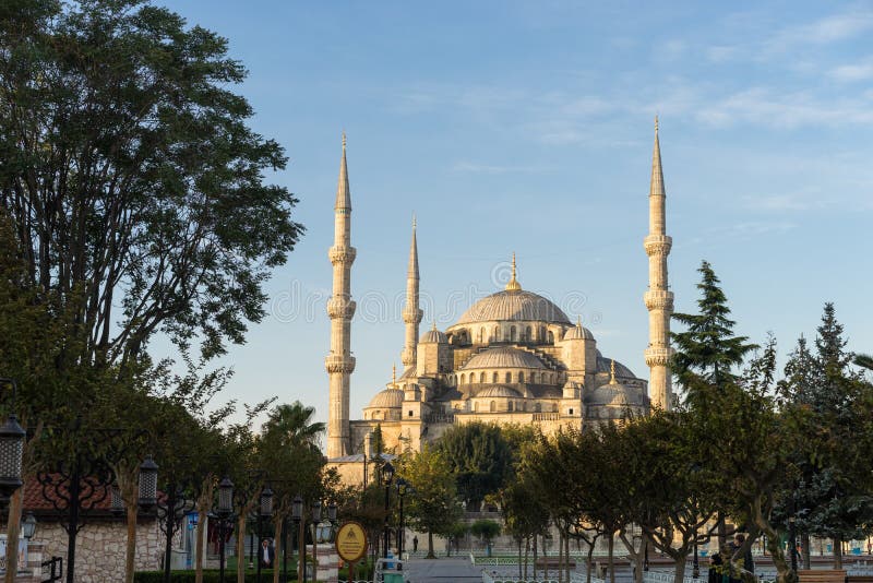 Blue Mosque Restoration Work Editorial Photography - Image of europe ...