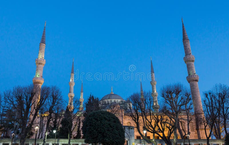 Blue Mosque, Istanbul, Turkey Stock Photo - Image of dome, exterior ...