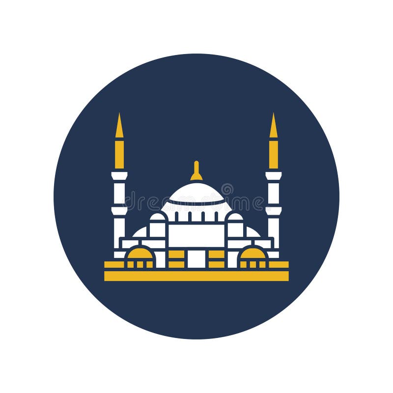 Blue Mosque, Istanbul,Turkey, Mosque Fully Editable Vector Icons Stock ...